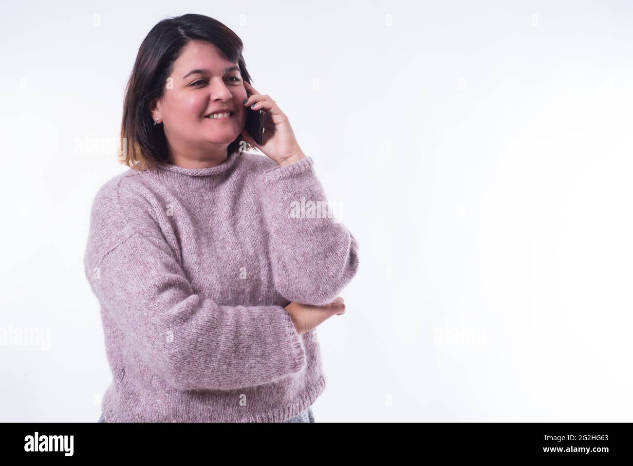 Talking white hi-res stock photography and images - Alamy