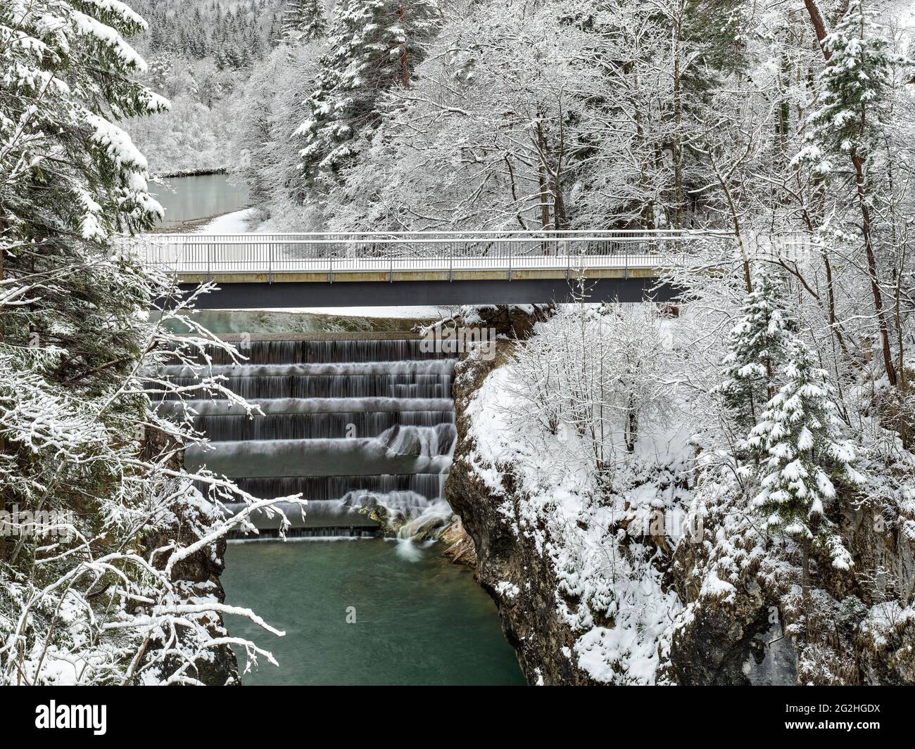 Waterfall lechfall river lech fussen hi-res stock photography and ...