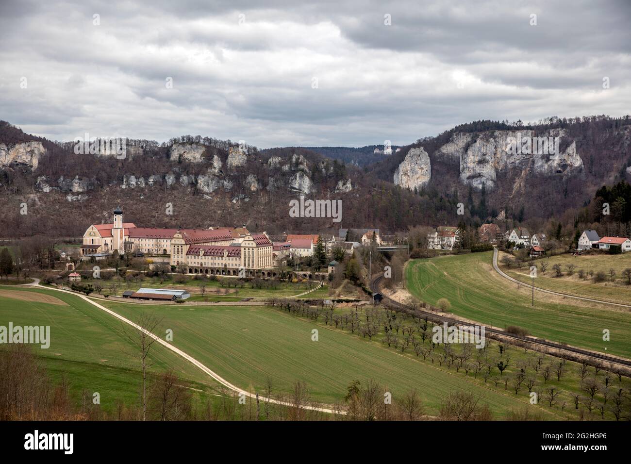 Beuron Abbey, Danube, Swabian Alb Stock Photo - Alamy