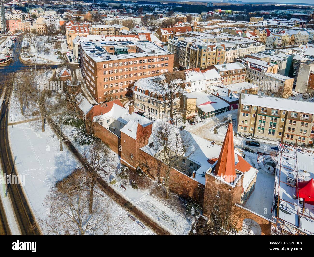 City center Cottbus with town hall Stock Photo - Alamy
