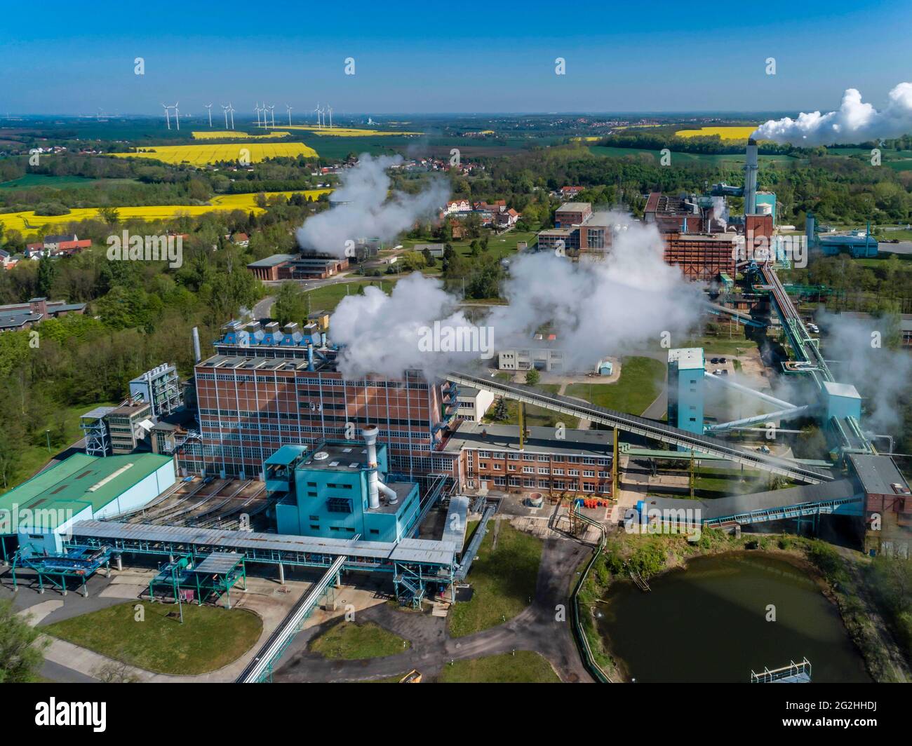 Central German lignite refinement in Deuben Stock Photo - Alamy