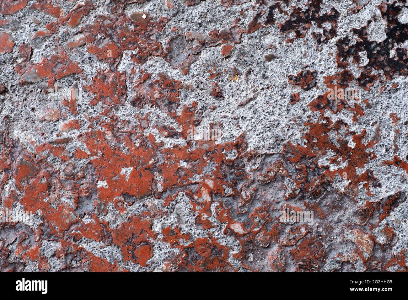 Red and white crumbling concrete texture Stock Photo - Alamy