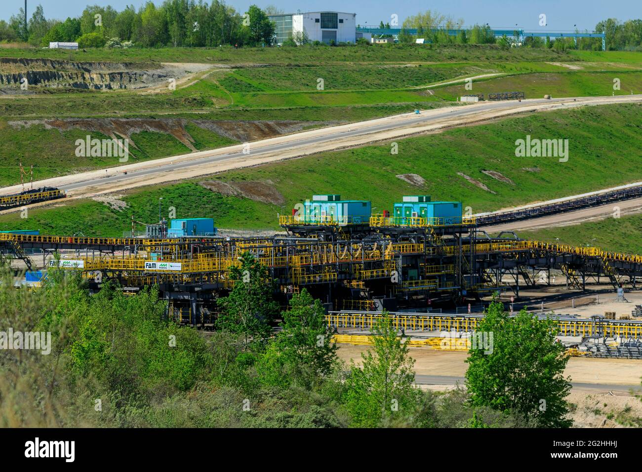 New mass distributor in MIBRAG's Peres mining field Stock Photo - Alamy