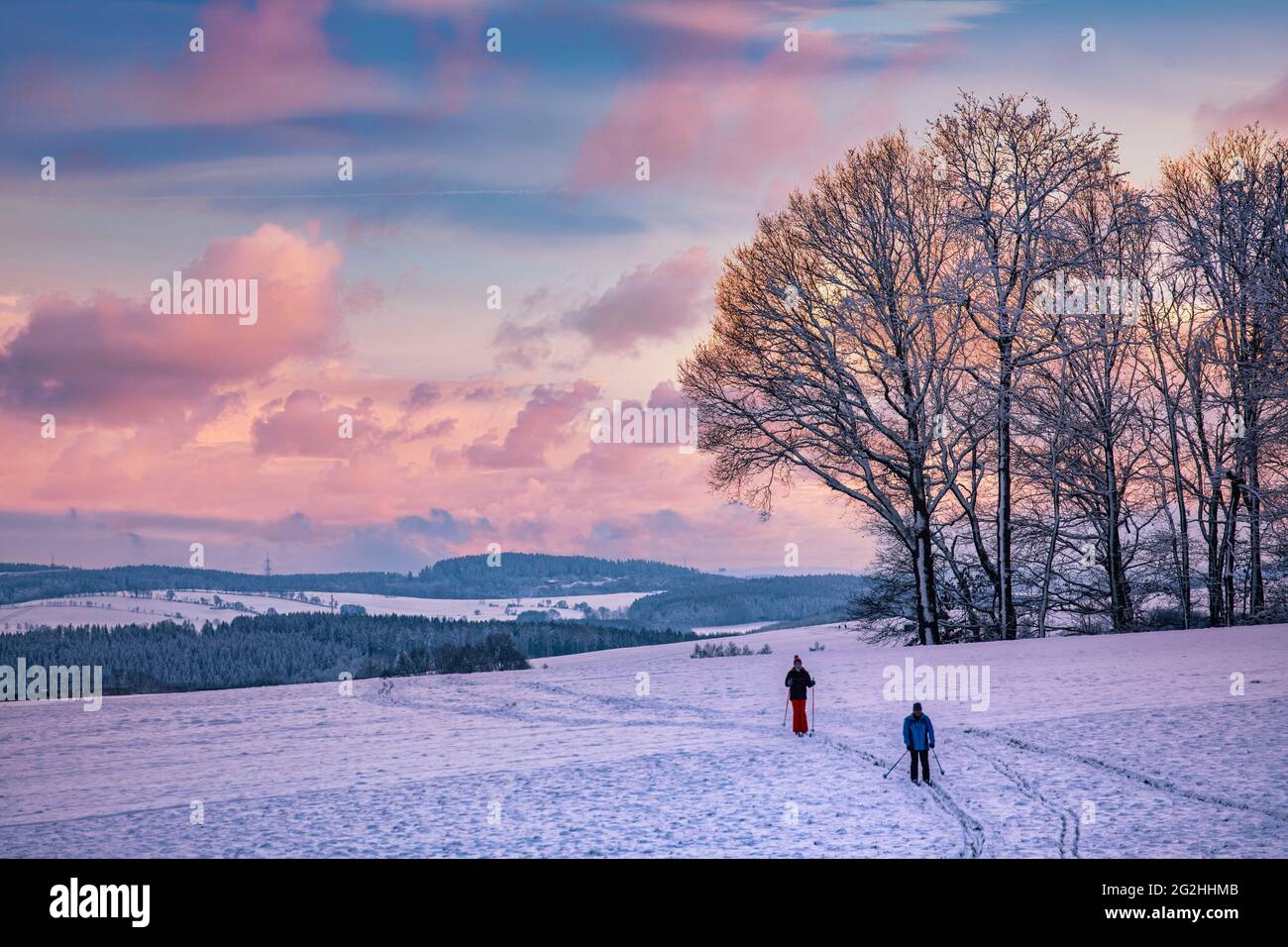Winter in the Ore Mountains Stock Photo - Alamy