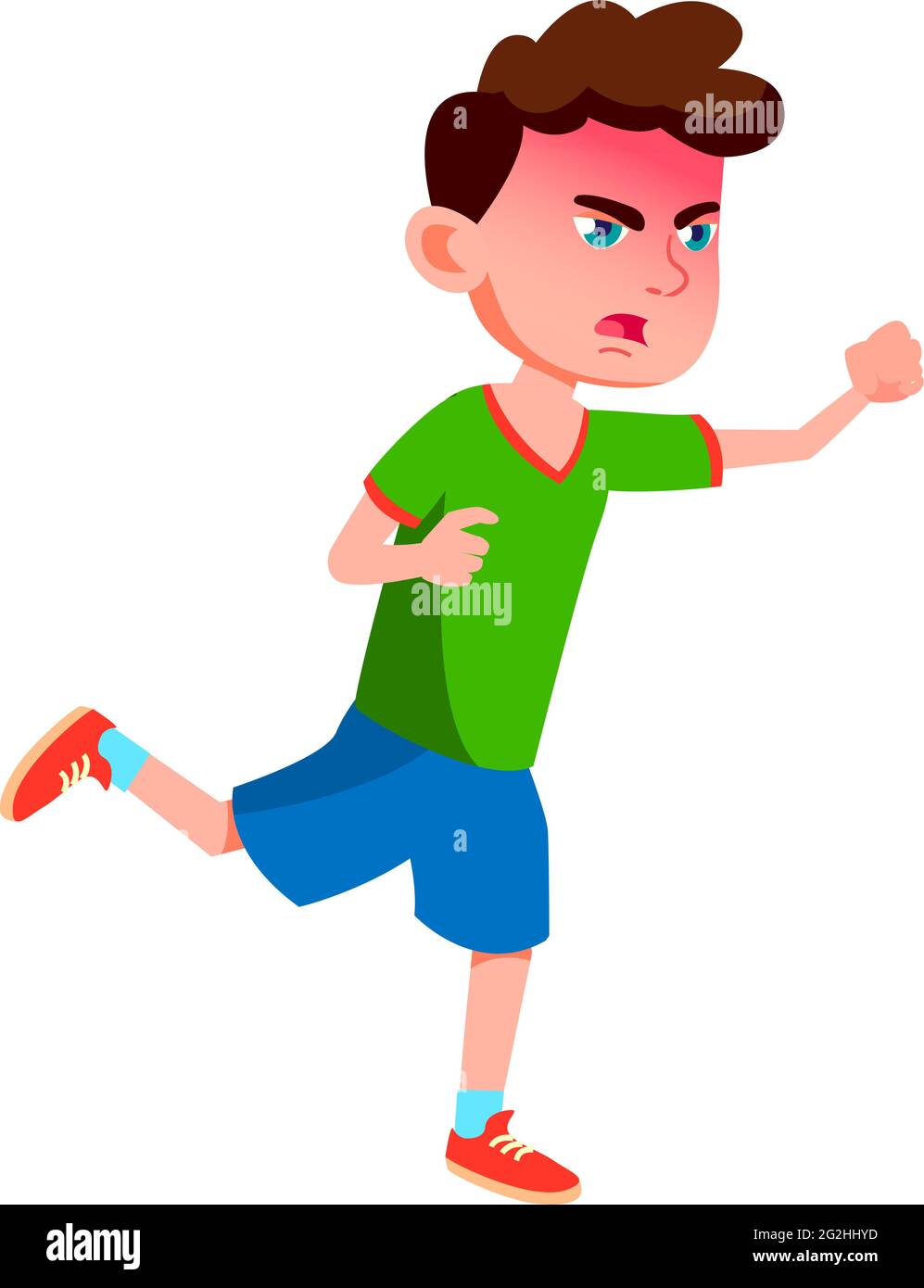 Angry Kicking Clipart