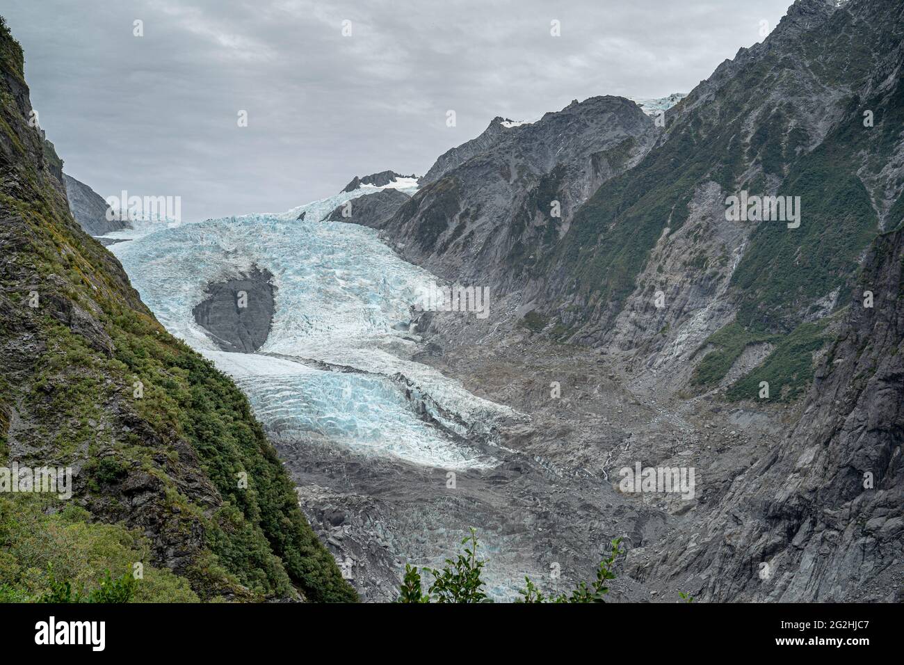 St. Joseph Glacier at Roberts Point on the west coast of New Zealand's ...