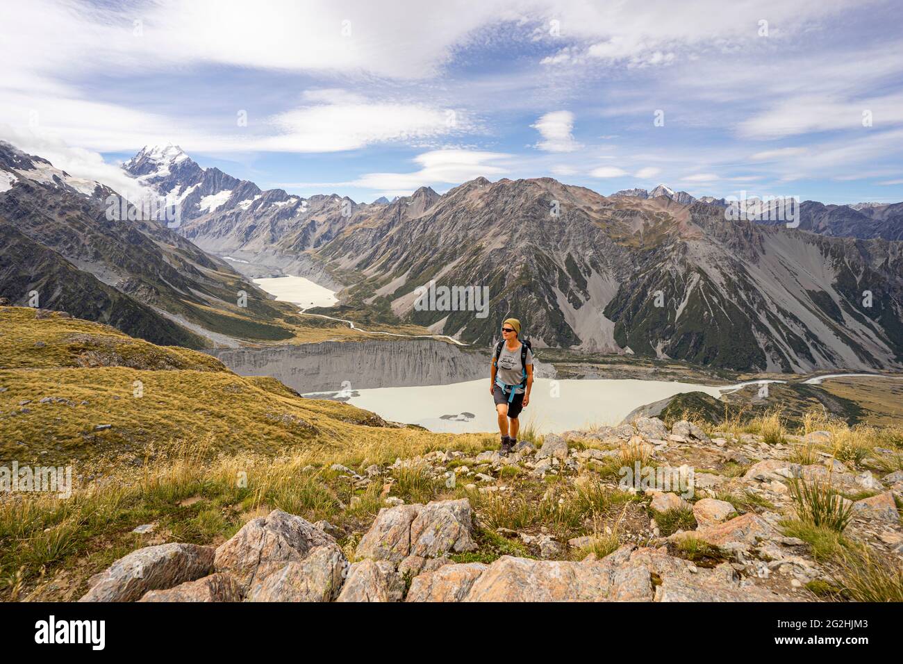 Mueller Hut Route in Mount Cook National Park, South Island, New ...