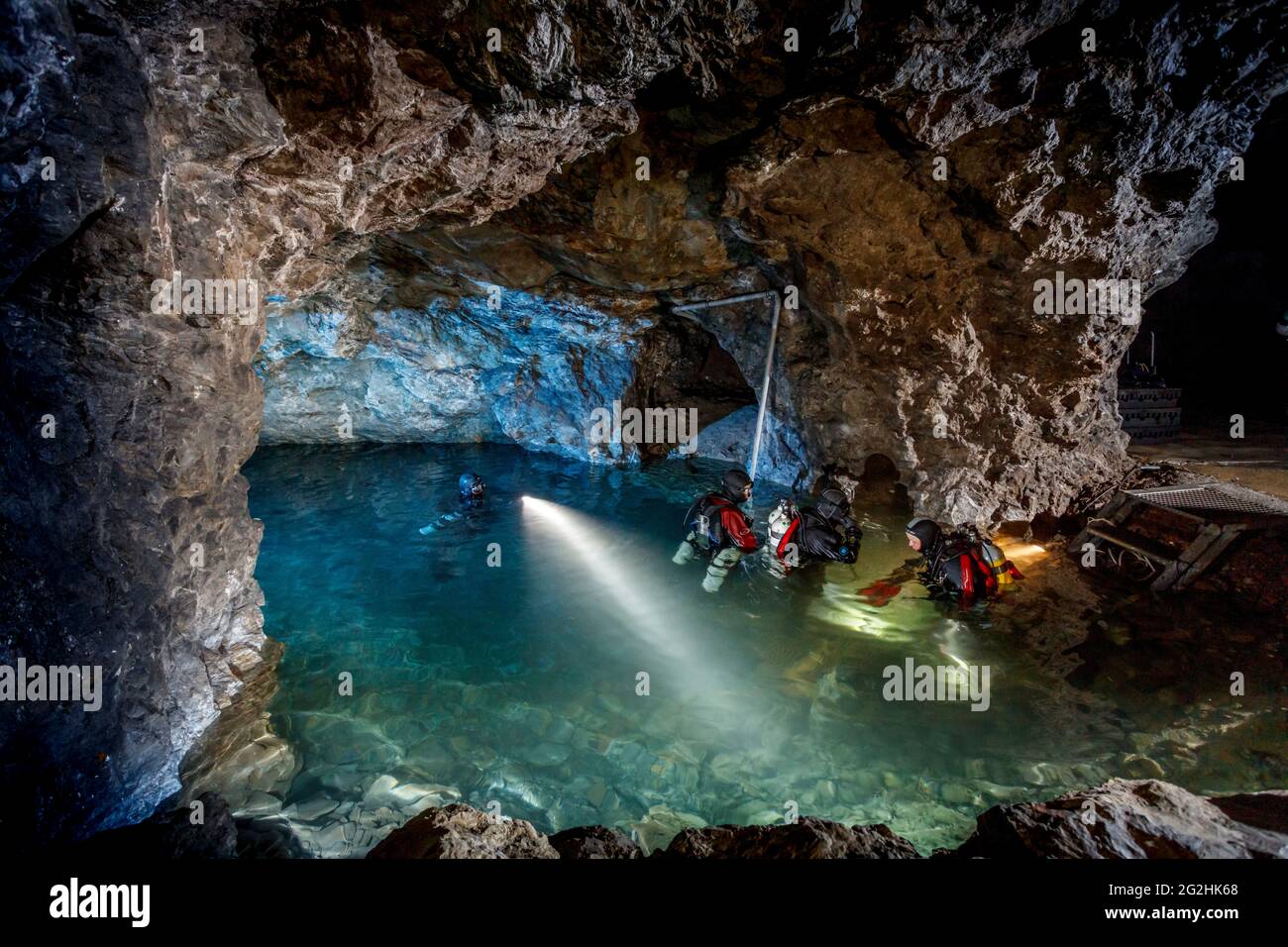 Visitor mine Felsendome Rabenstein near Chemnitz Stock Photo - Alamy