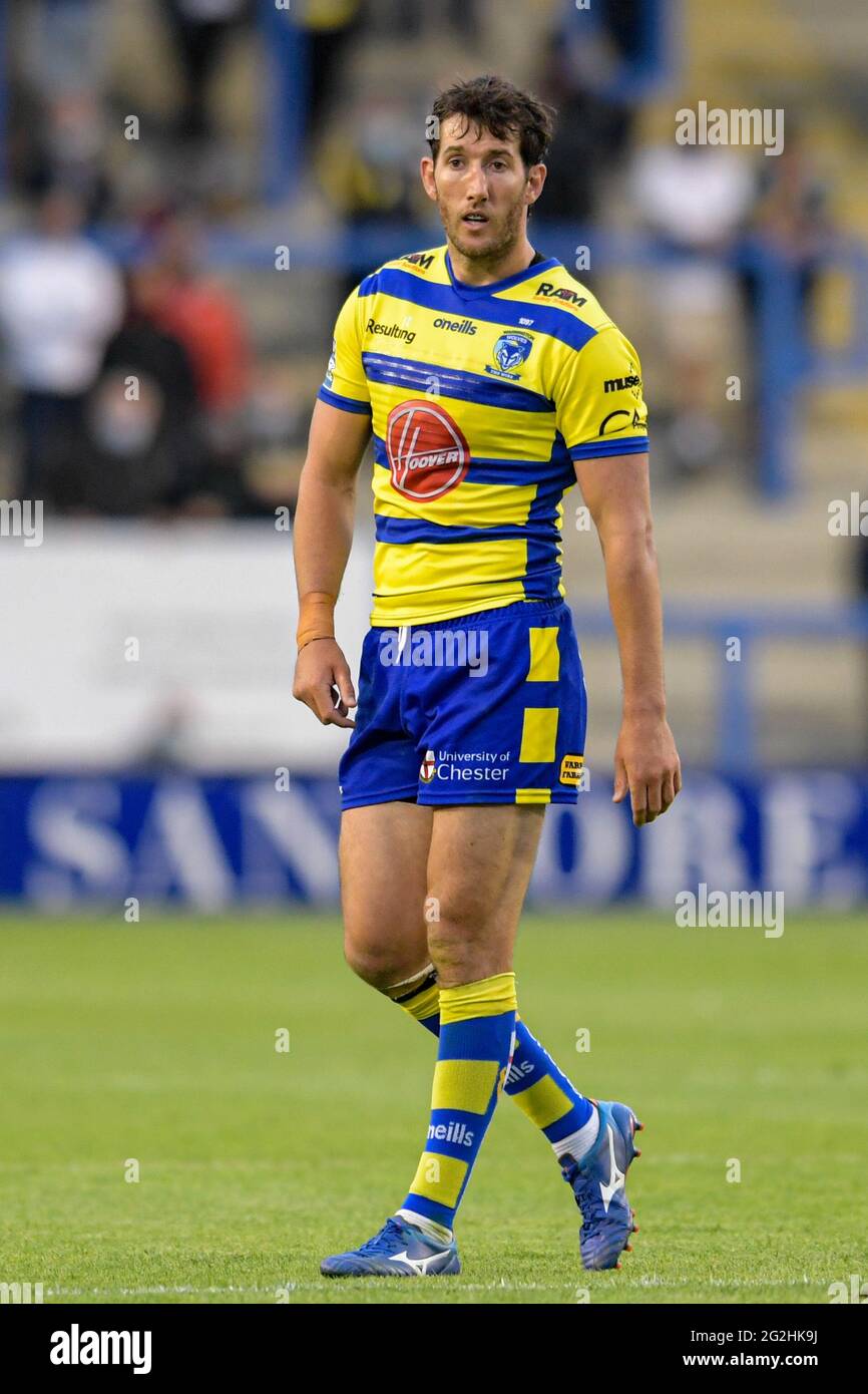 Stefan Ratchford (1) of Warrington Wolves in action during the game ...