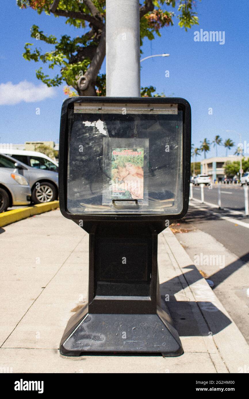 Magazine box in Hawaii Stock Photo - Alamy