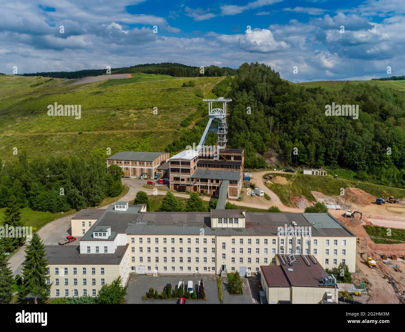 Mining landscape Uranium ore mining in the Ore Mountains Stock Photo ...