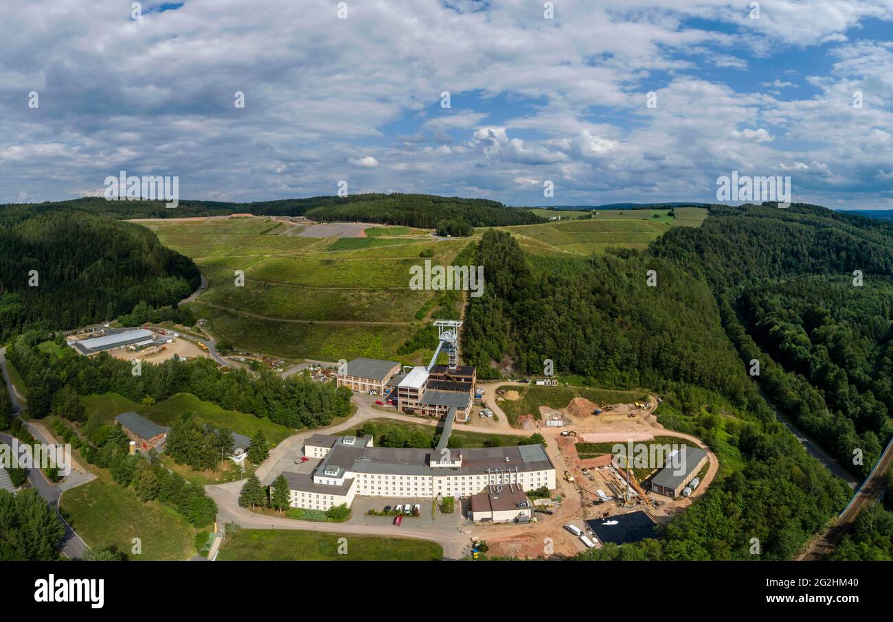 Mining landscape Uranium ore mining in the Ore Mountains Stock Photo ...