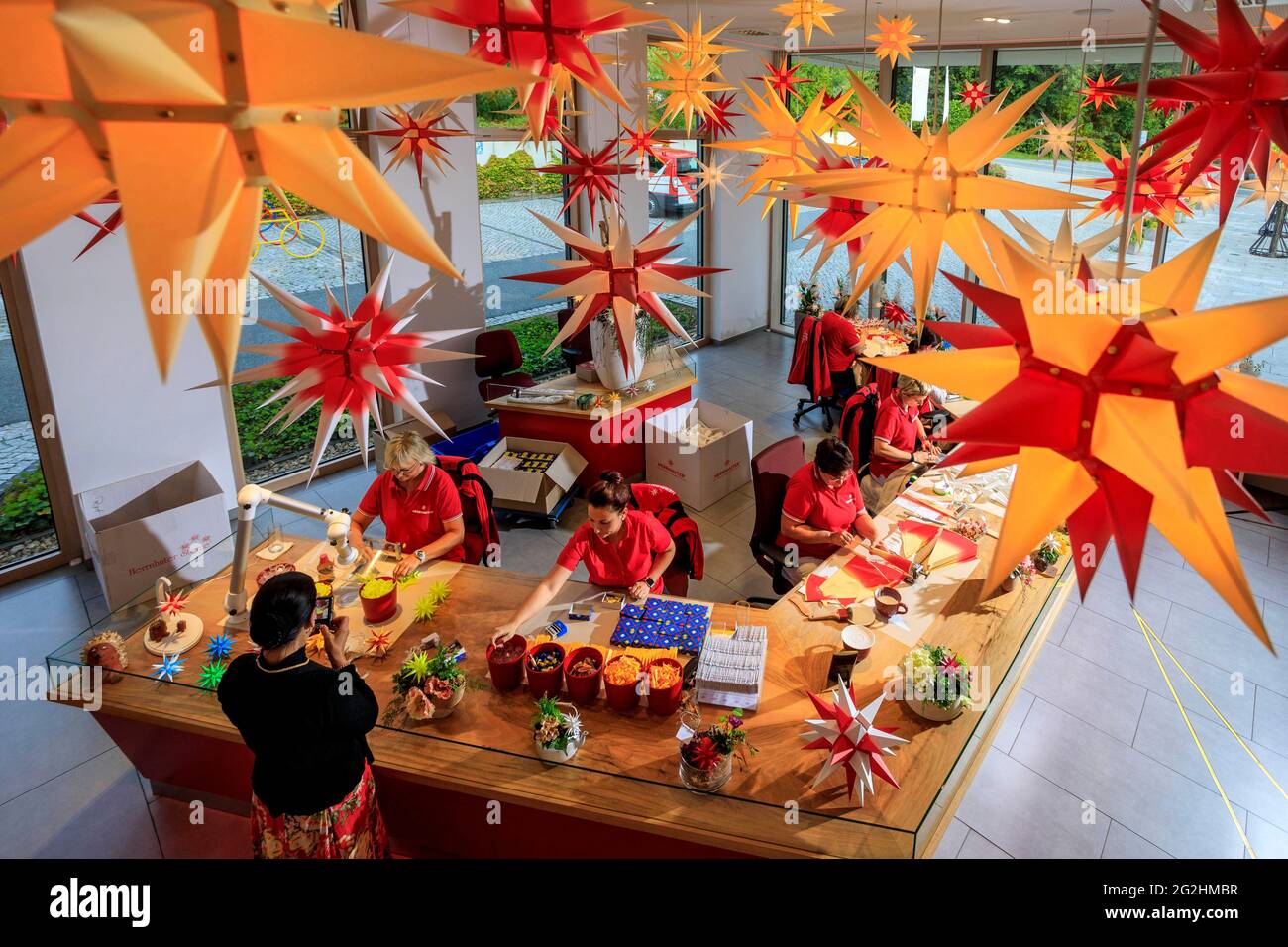 Moravian Advent stars for over 160 years Stock Photo - Alamy