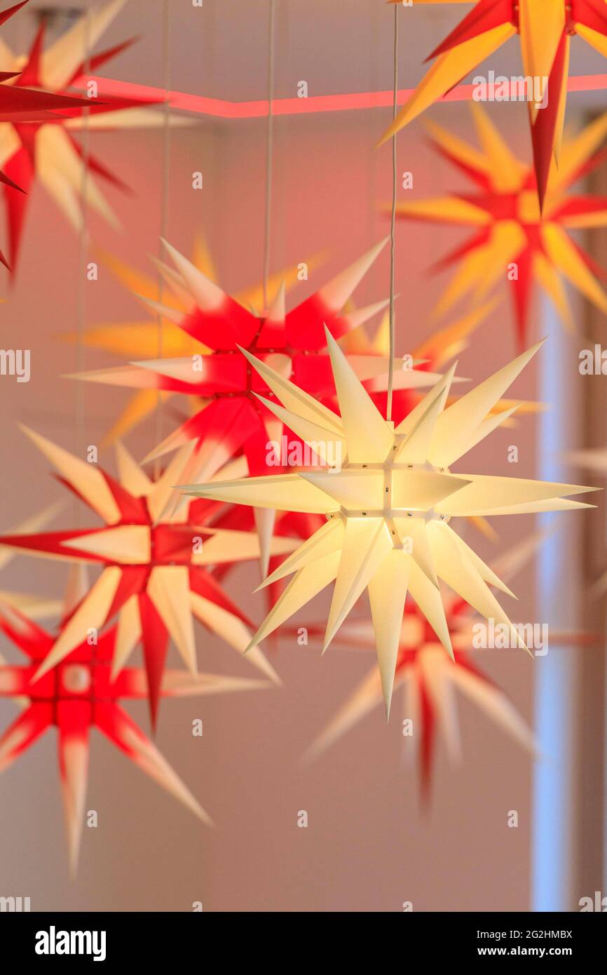 Moravian Advent stars for over 160 years Stock Photo - Alamy