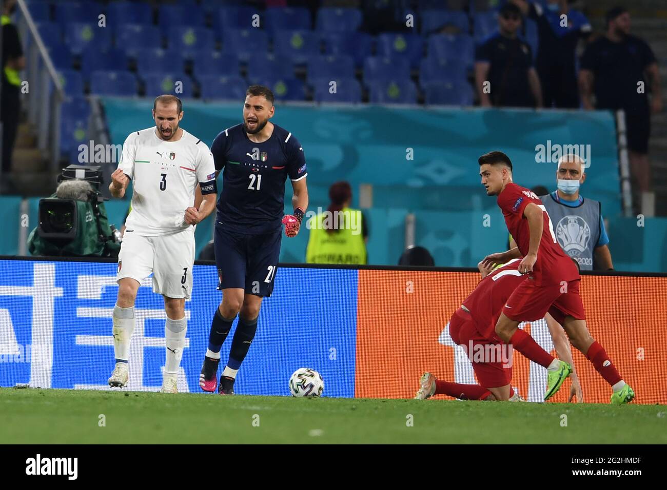 Rome, Italy. 11th June 2021. Giorgio Chiellini (Italy)Gianluigi ...
