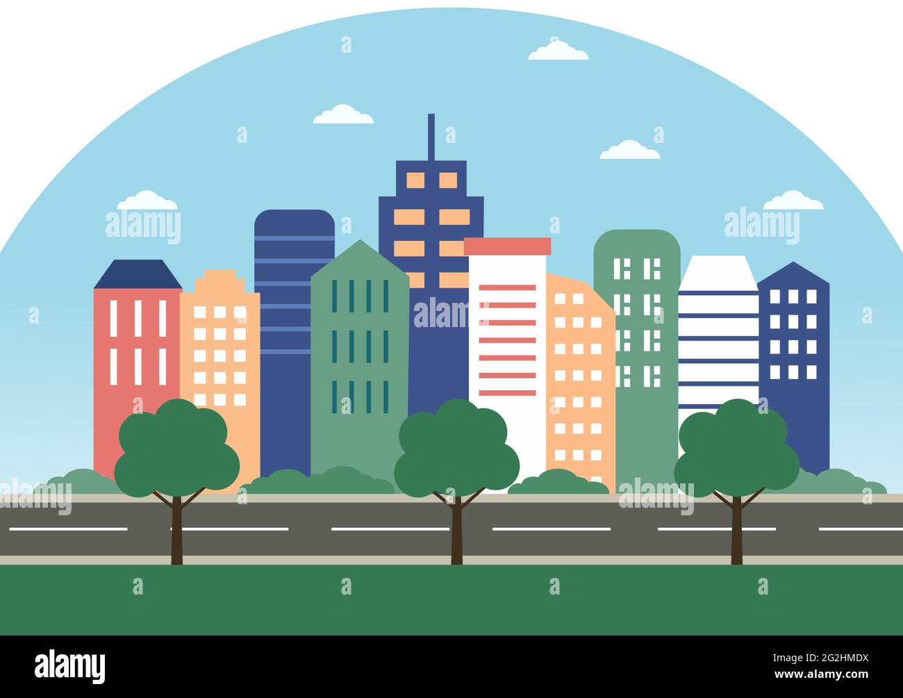 Vector Landscape Buildings