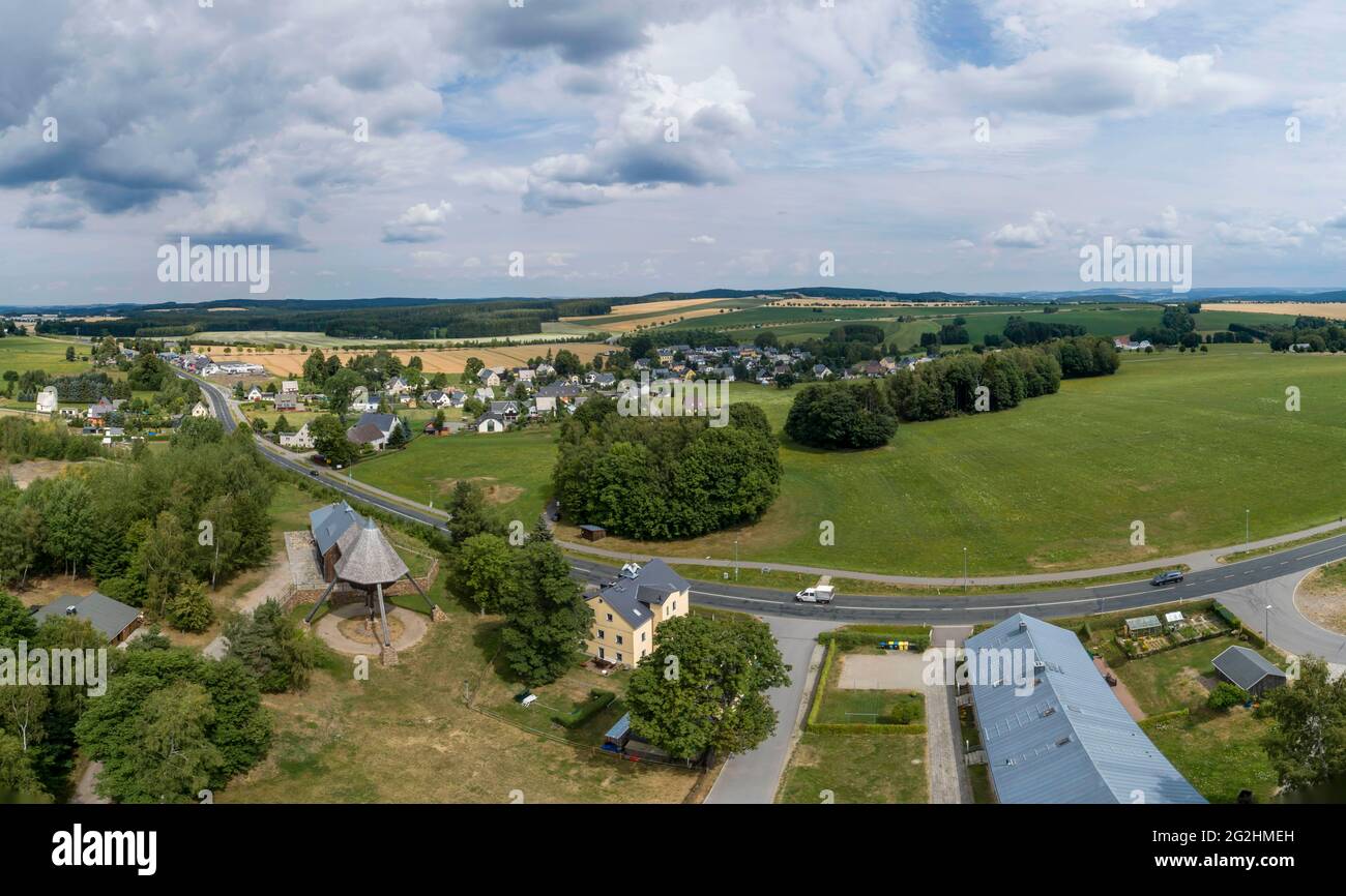 The Lauta mining landscape is a UNESCO World Heritage Site Stock Photo ...