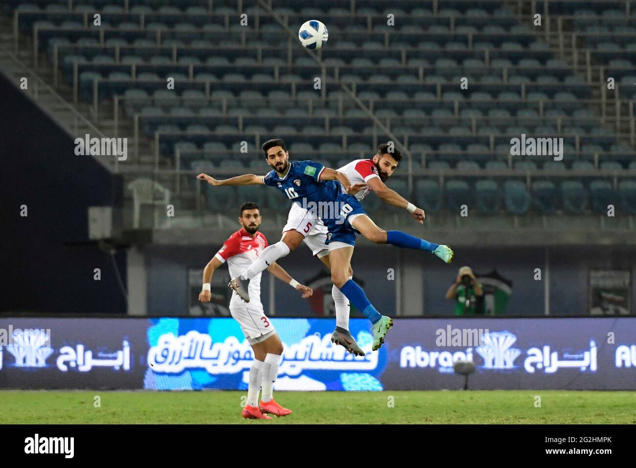Kuwait City, Kuwait. 11th June, 2021. Shabaib Alkhaldi (front) of ...