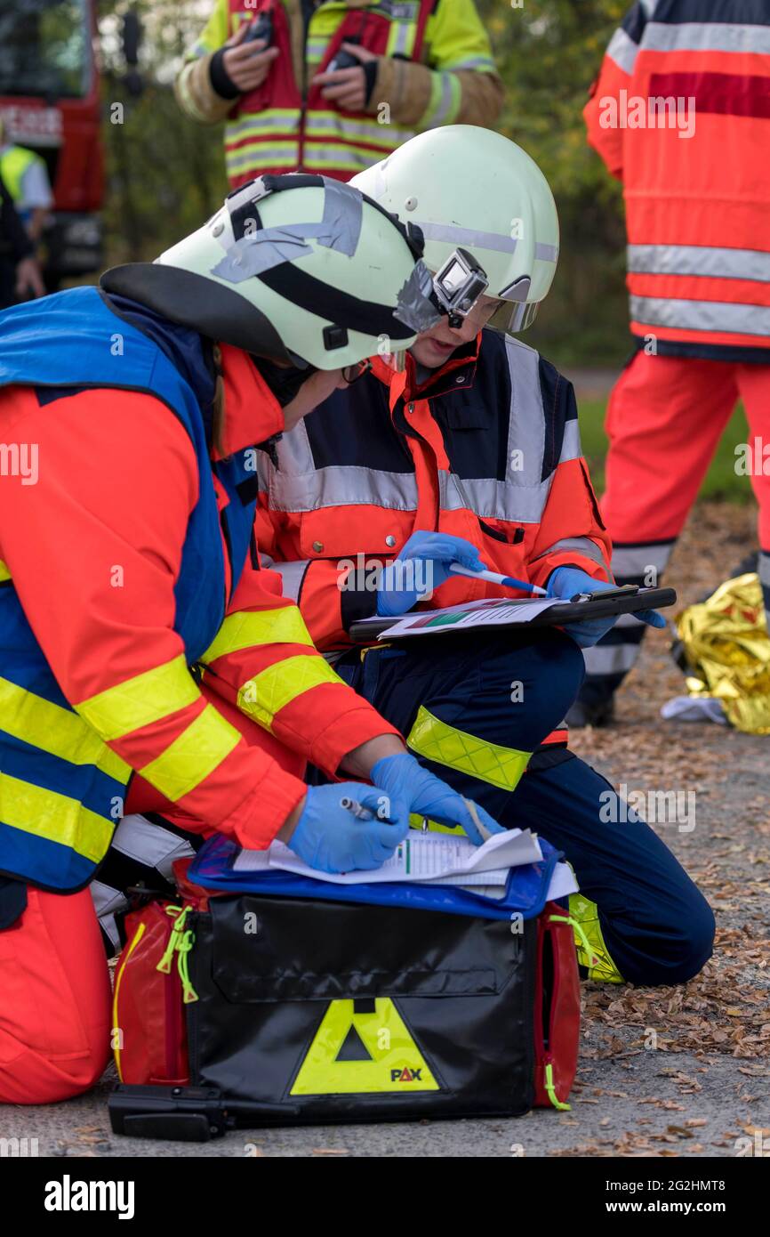 Disaster and civil defense exercise Stock Photo - Alamy
