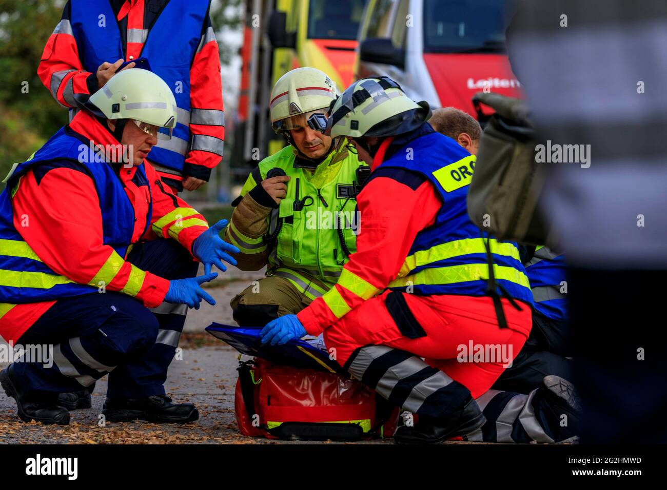 Disaster and civil defense exercise Stock Photo - Alamy