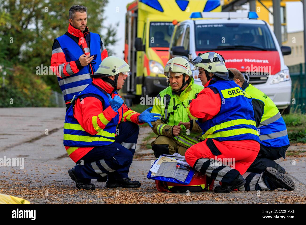 Disaster and civil defense exercise Stock Photo - Alamy