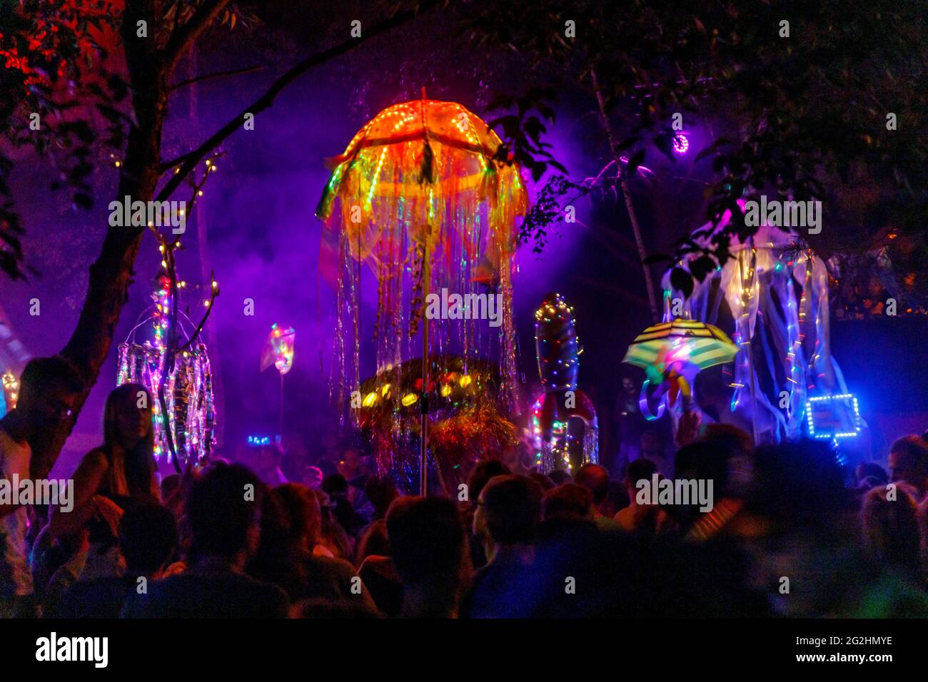 Wilde Möhre- alternative festival in Brandenburg Stock Photo - Alamy
