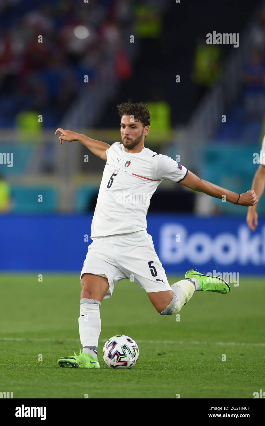 Rome, Italy. 11th June 2021. Manuel Locatelli (Italy) during the Uefa ...
