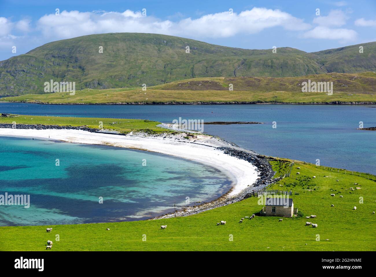 Minn Beach, West Burra, Mainland, Scotland, Shetland Islands Stock ...