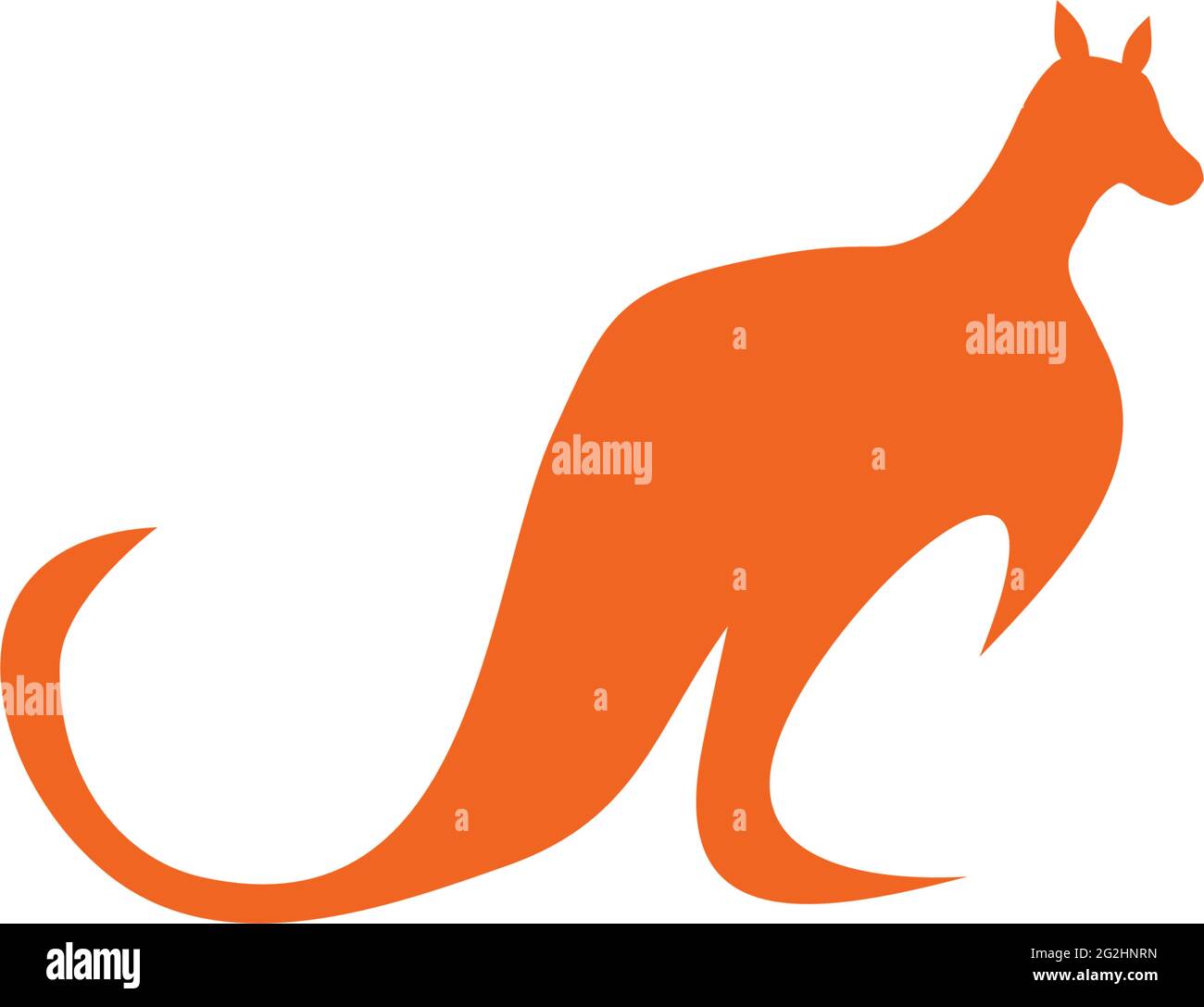 Kangaroo icn logo design vector template Stock Vector Image & Art - Alamy