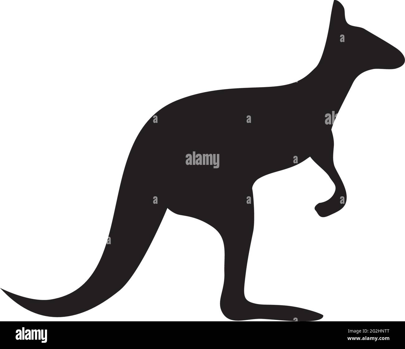 Kangaroo icn logo design vector template Stock Vector Image & Art - Alamy