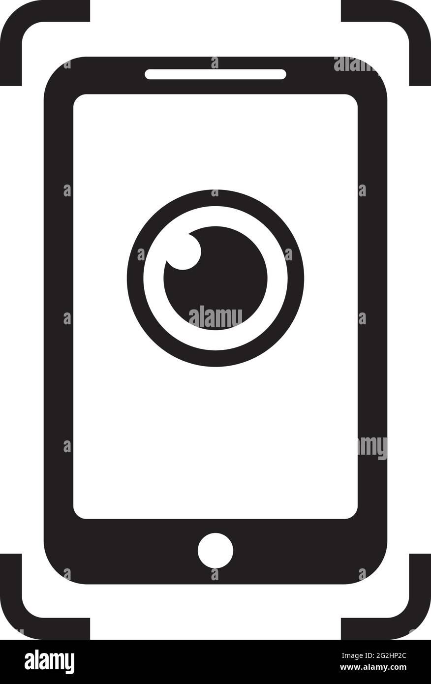 Smartphone icon logo design vector template Stock Vector Image & Art ...