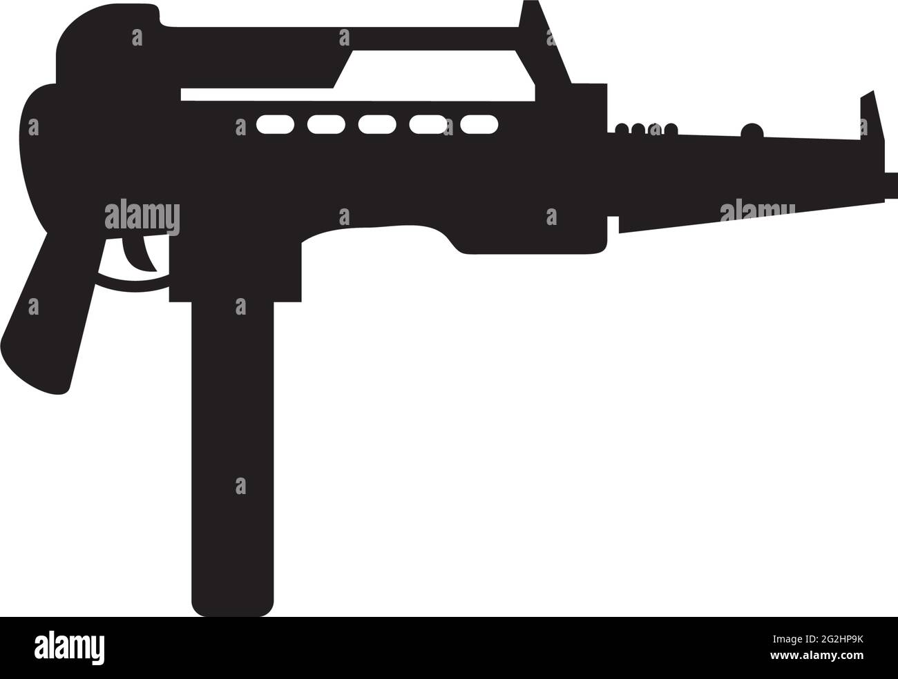 Machine gun logo design vector template Stock Vector Image & Art - Alamy