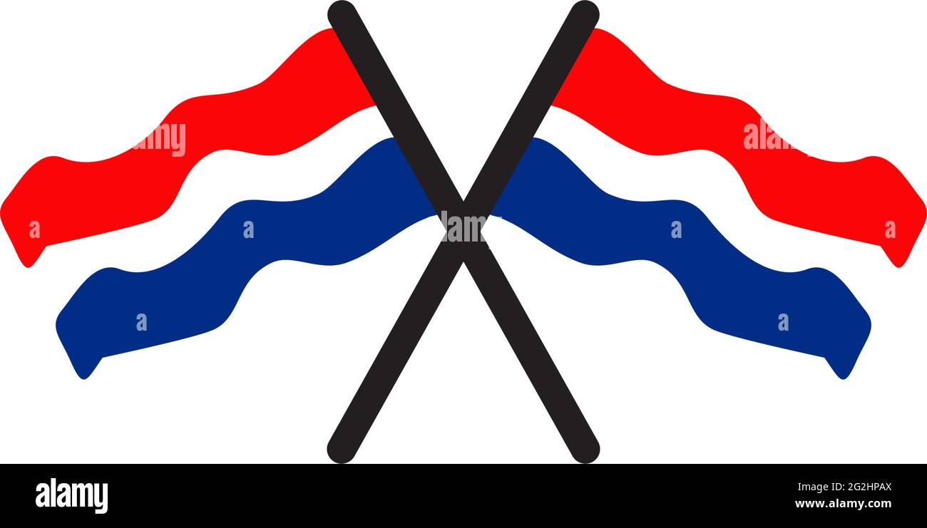 Netherland flag icon logo design vector template Stock Vector Image ...