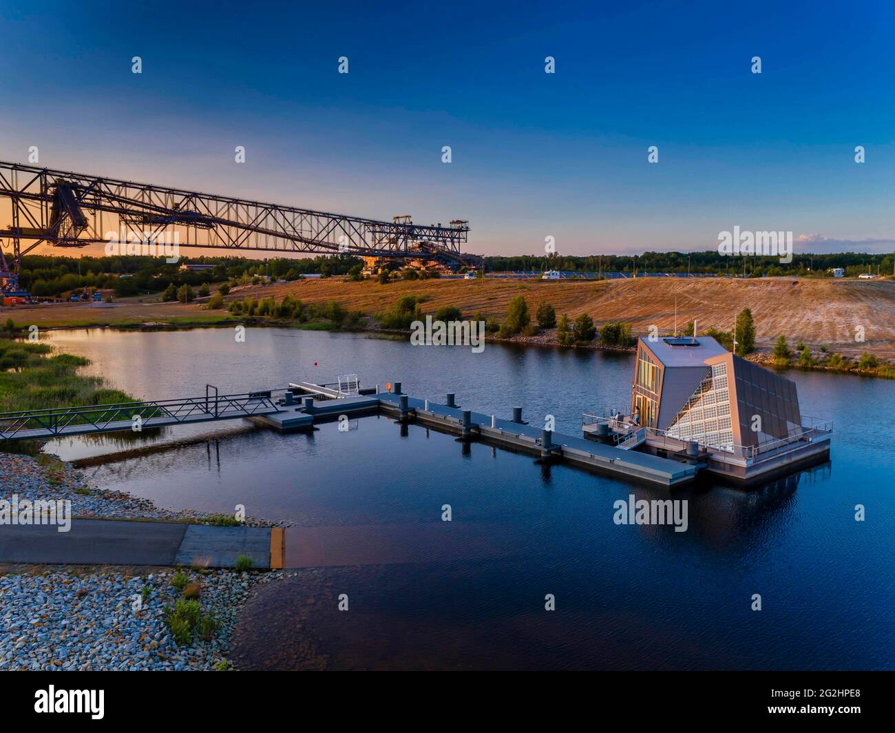 Visitor mine and Autartec house, the technical monument F60 is located ...