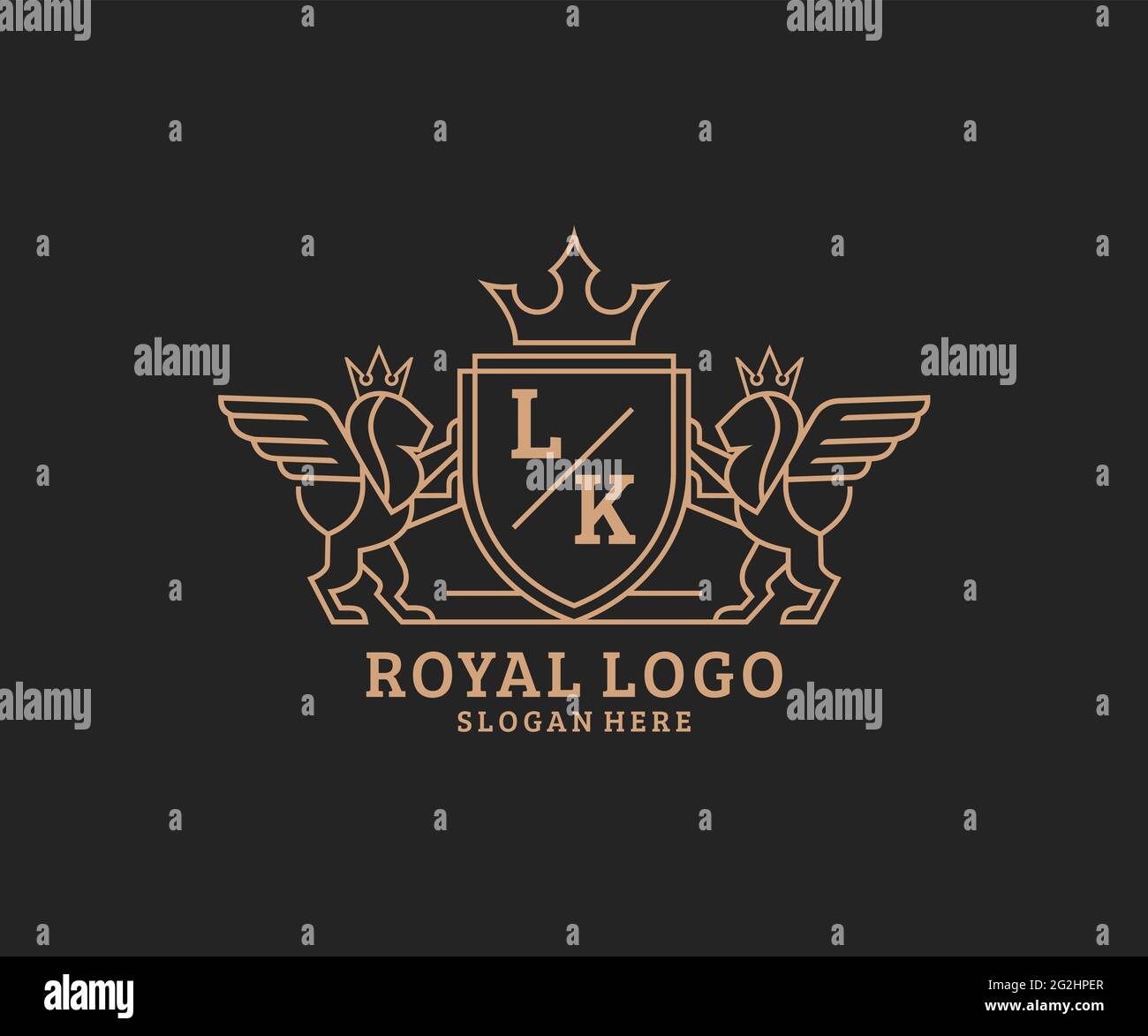 Letter lk logo hi-res stock photography and images - Alamy