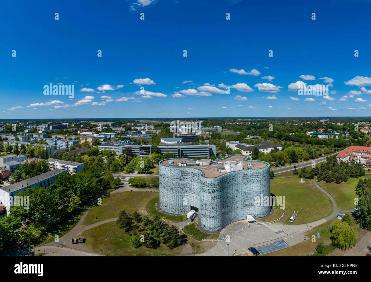 View of the university campus of the Brandenburg Technical University ...