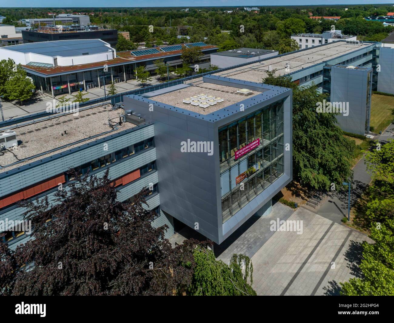 View of the university campus of the Brandenburg Technical University ...