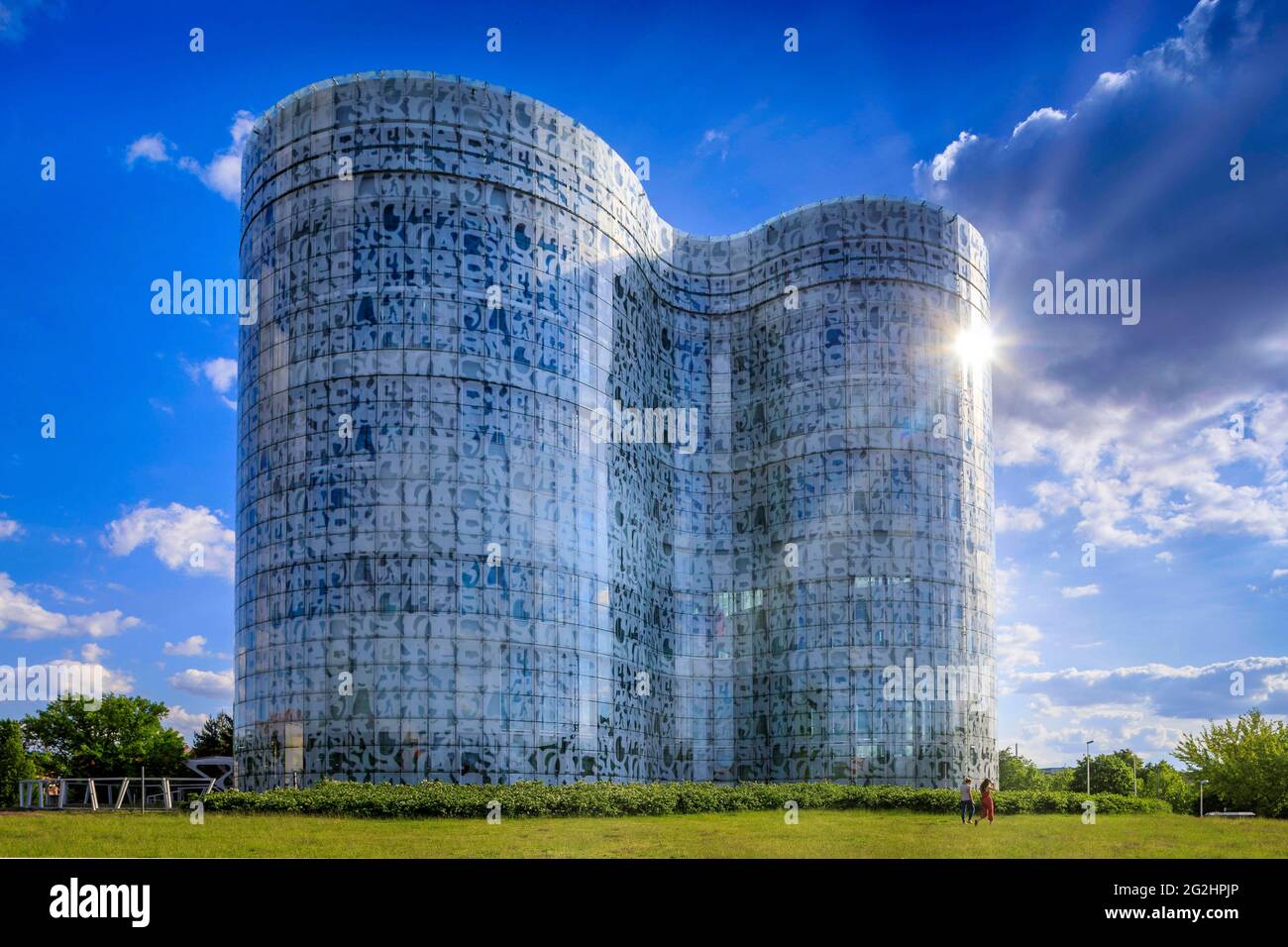Modern architecture on the university campus of the BTU Cottbus: the ...