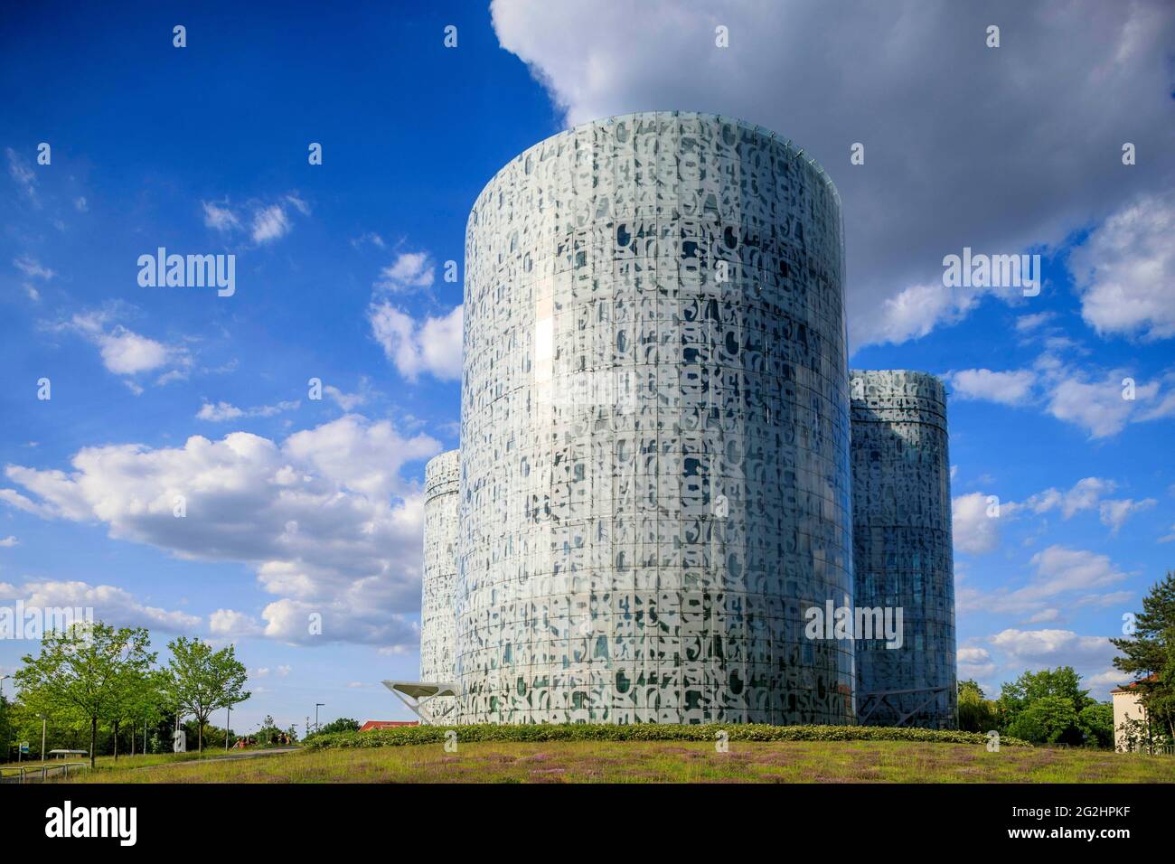 Modern architecture on the university campus of the BTU Cottbus: the ...