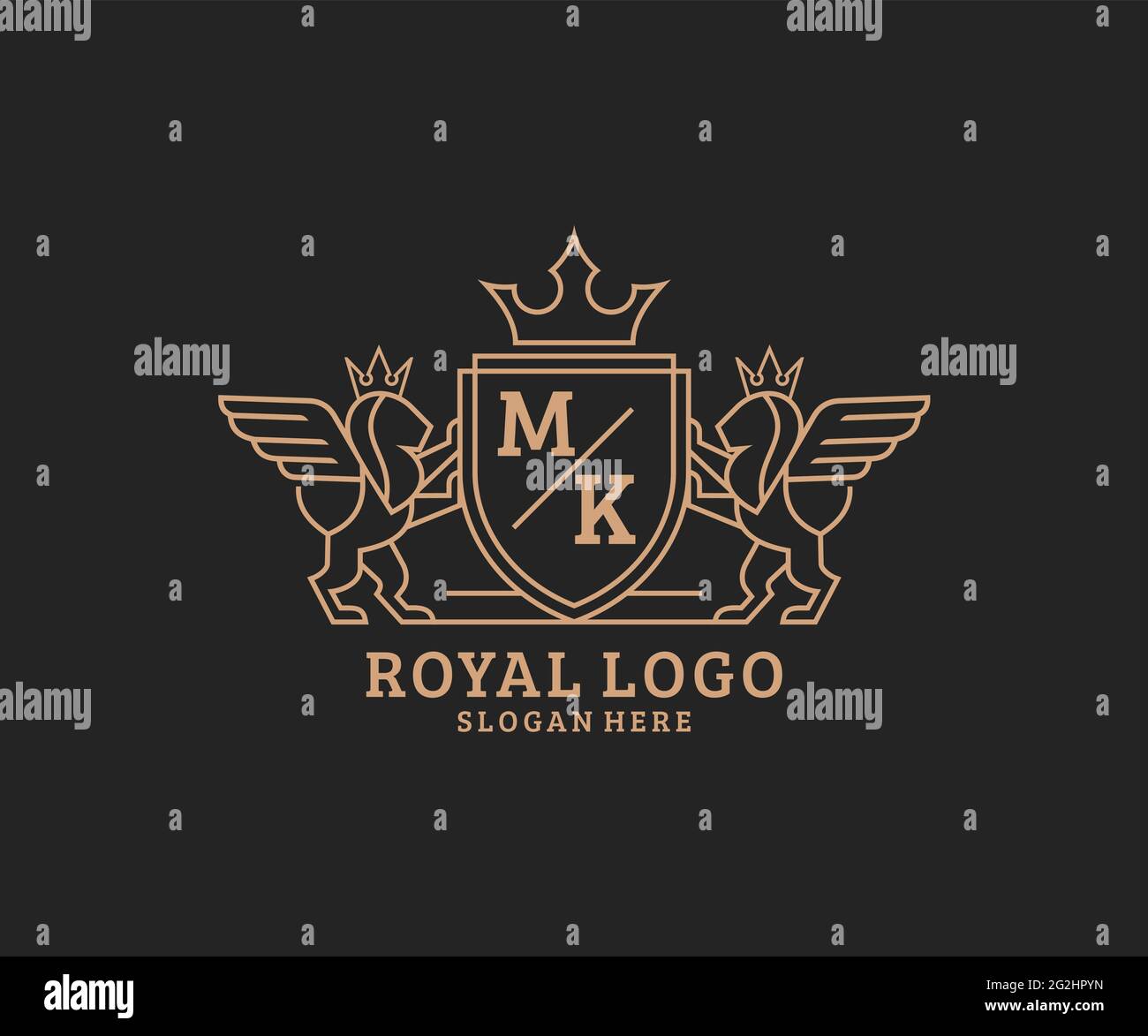 Letter mk logo hi-res stock photography and images - Alamy
