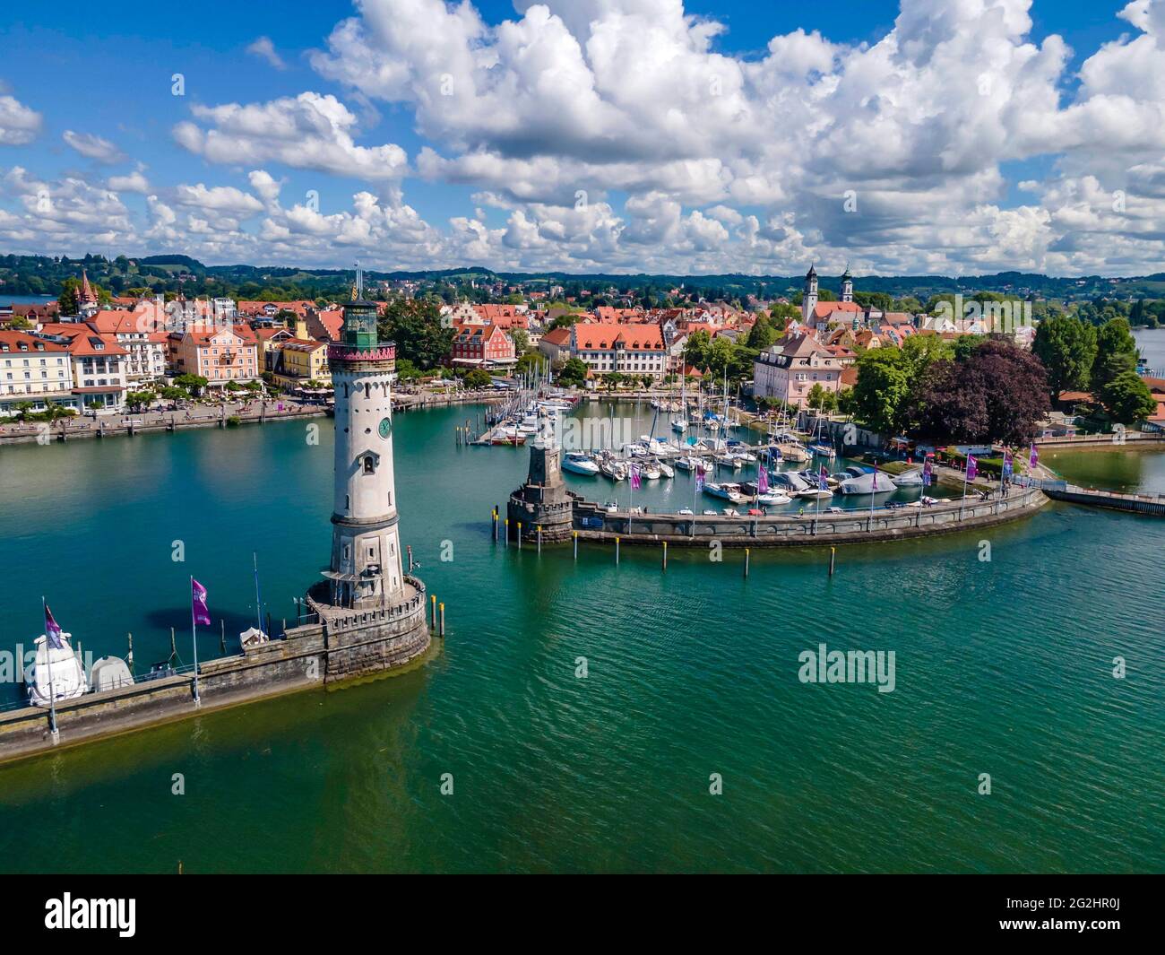 Port of Lindau on Lake Constance Stock Photo - Alamy