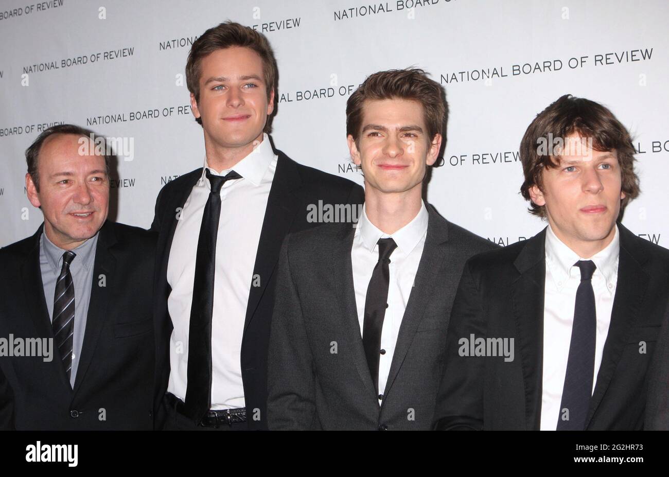 Kevin Spacey, Armie Hammer, Andrew Garfield and Jesse Eisenberg at The ...