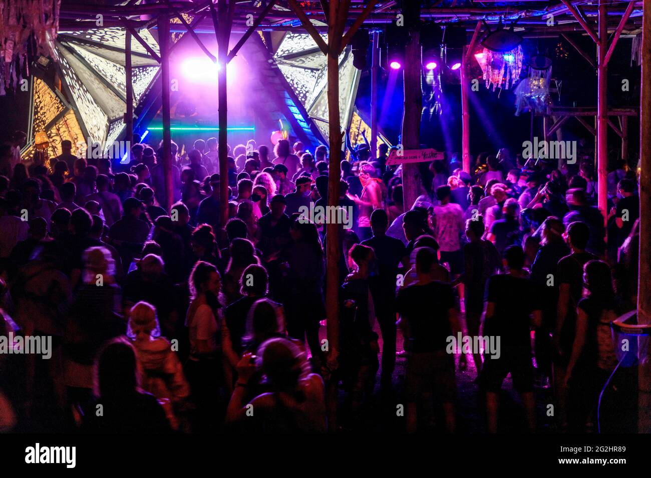 Alternative music festival in Brandenburg despite Corona Stock Photo ...