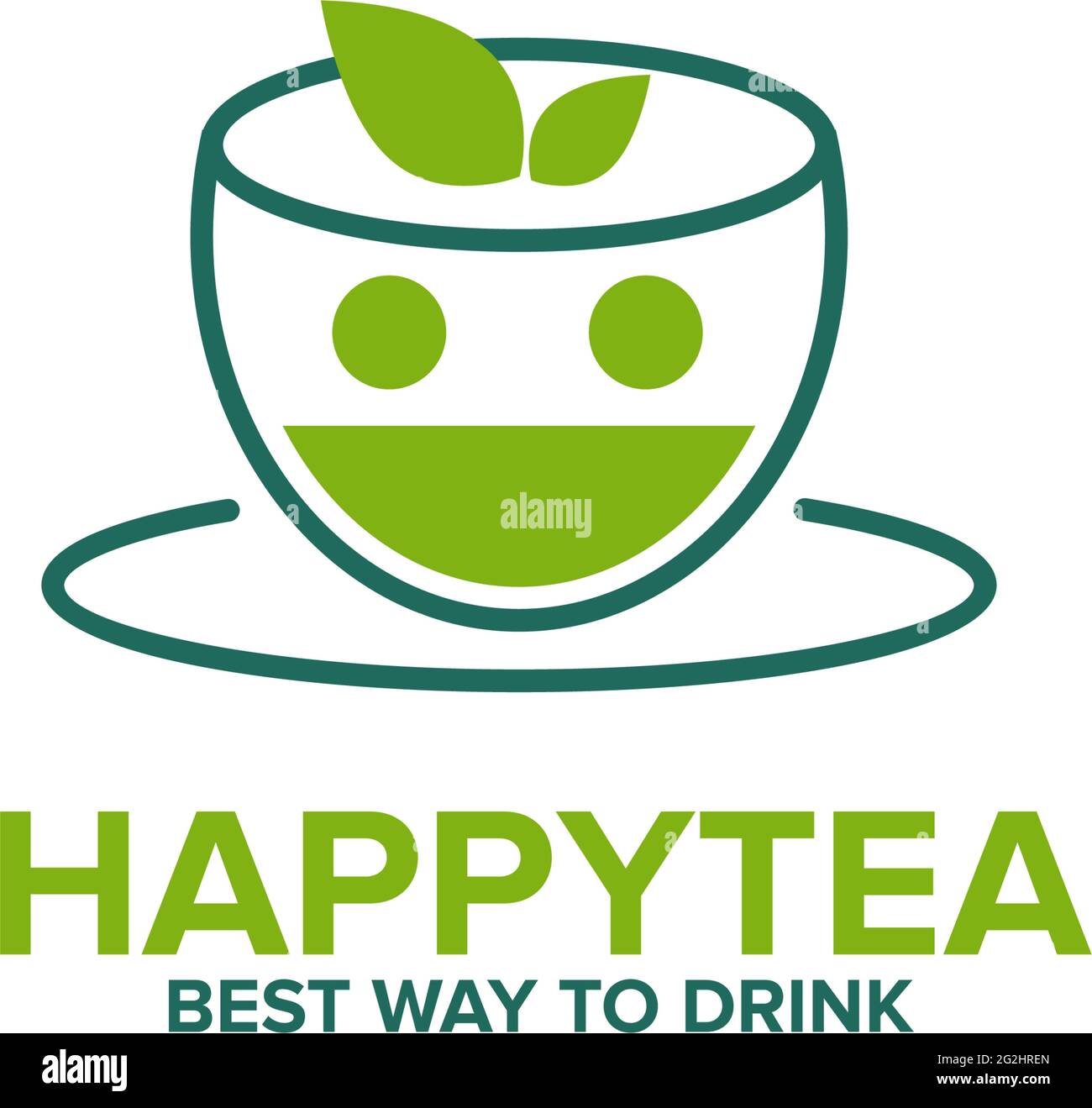 Happy tea logo design vector template Stock Vector Image & Art - Alamy
