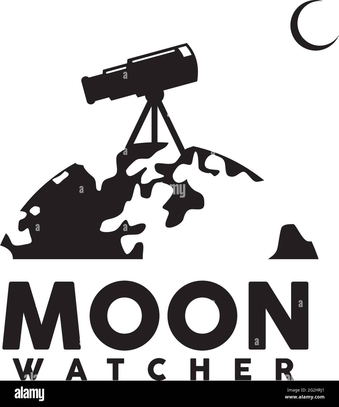 Moon watcher Stock Vector Images - Alamy