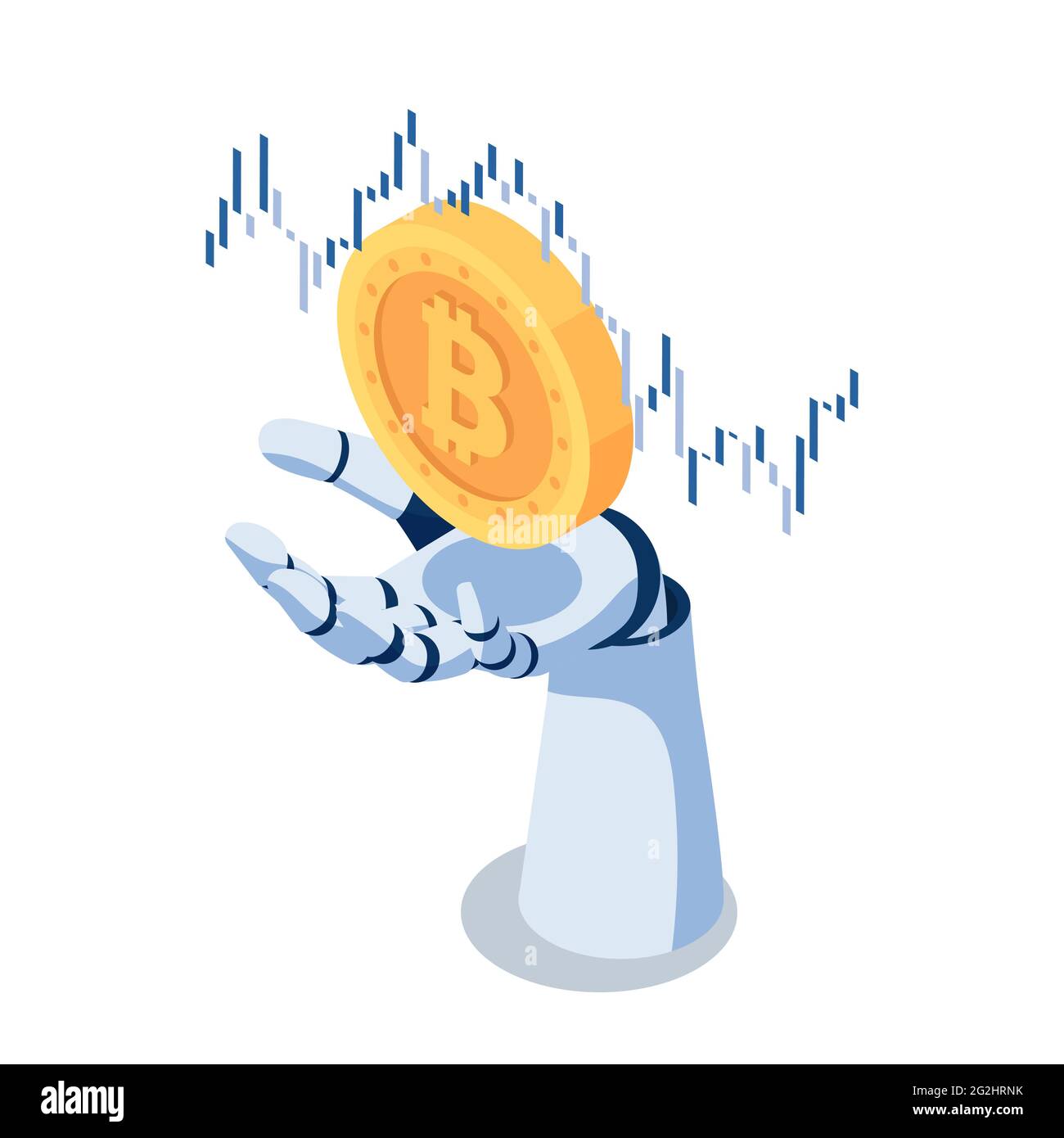 Ai robot icon isometric Cut Out Stock Images & Pictures - Alamy