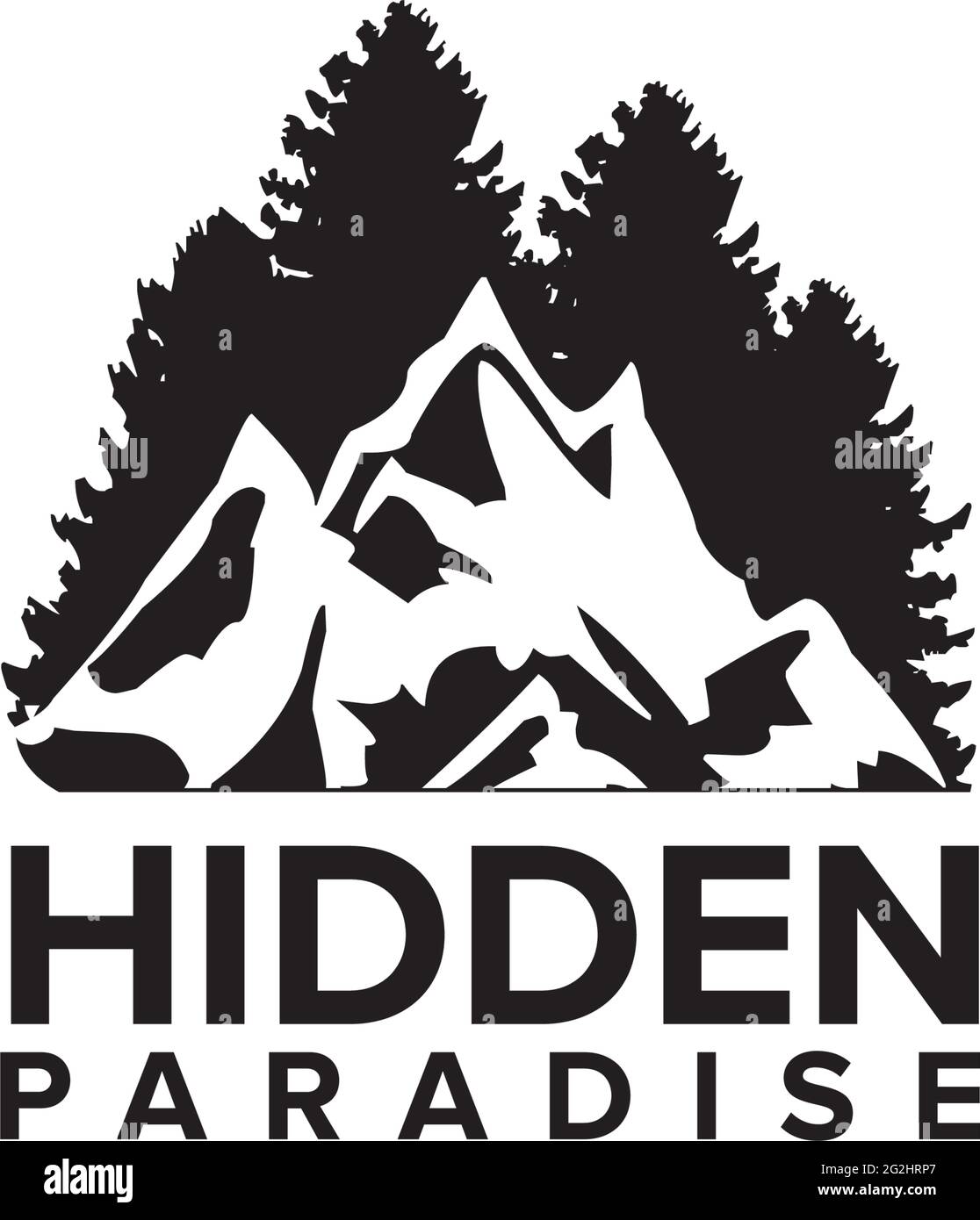 Pines mountain logo design vector template Stock Vector Image & Art - Alamy