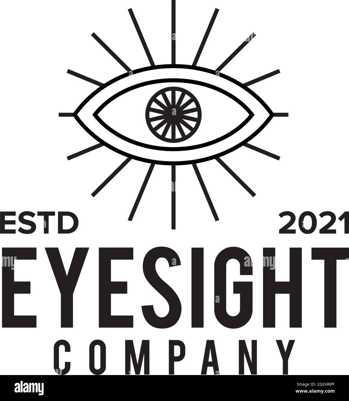 Line eye logo design vector template Stock Vector Image & Art - Alamy