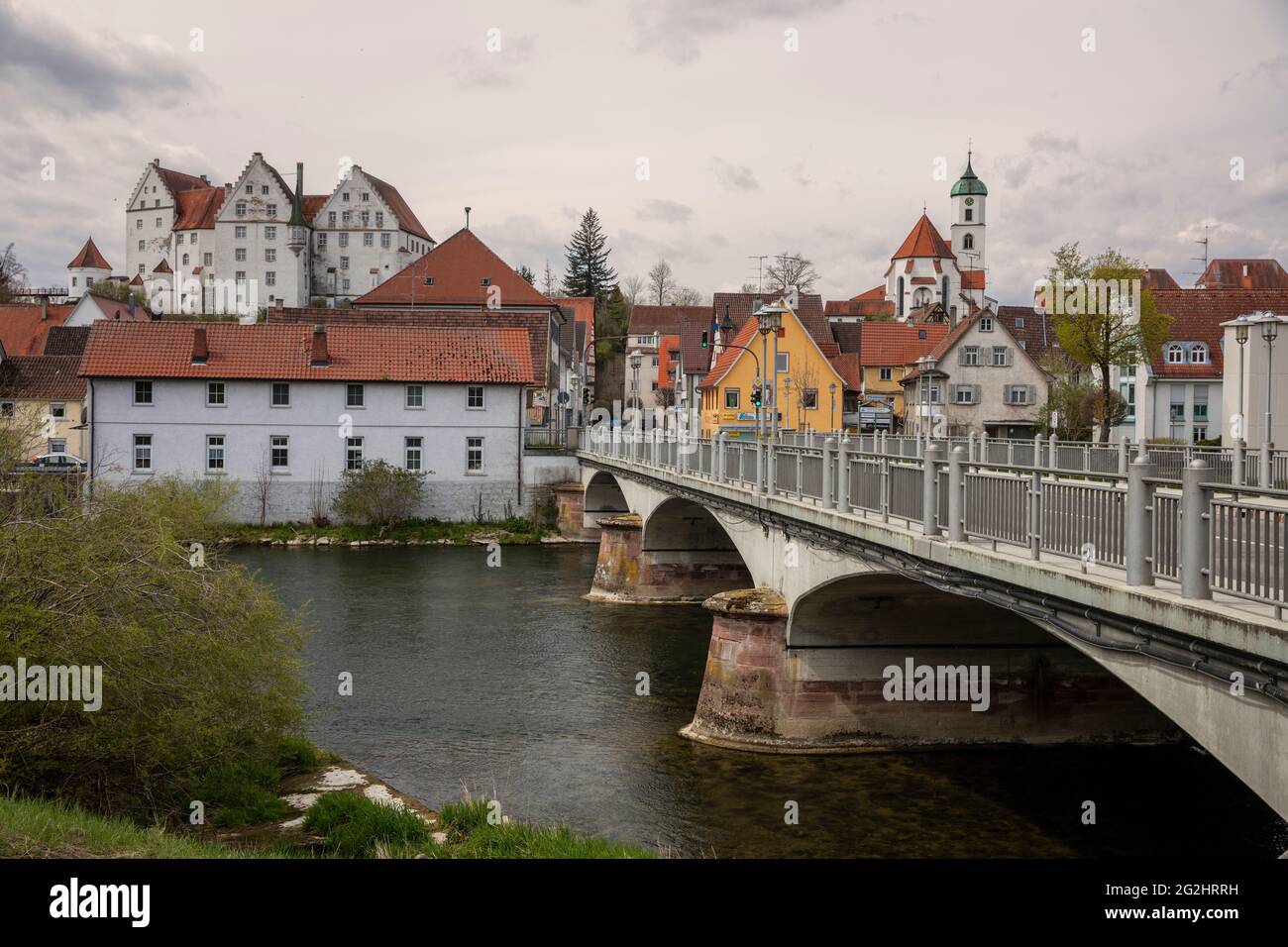 Scheer town and castle, Danube Stock Photo - Alamy