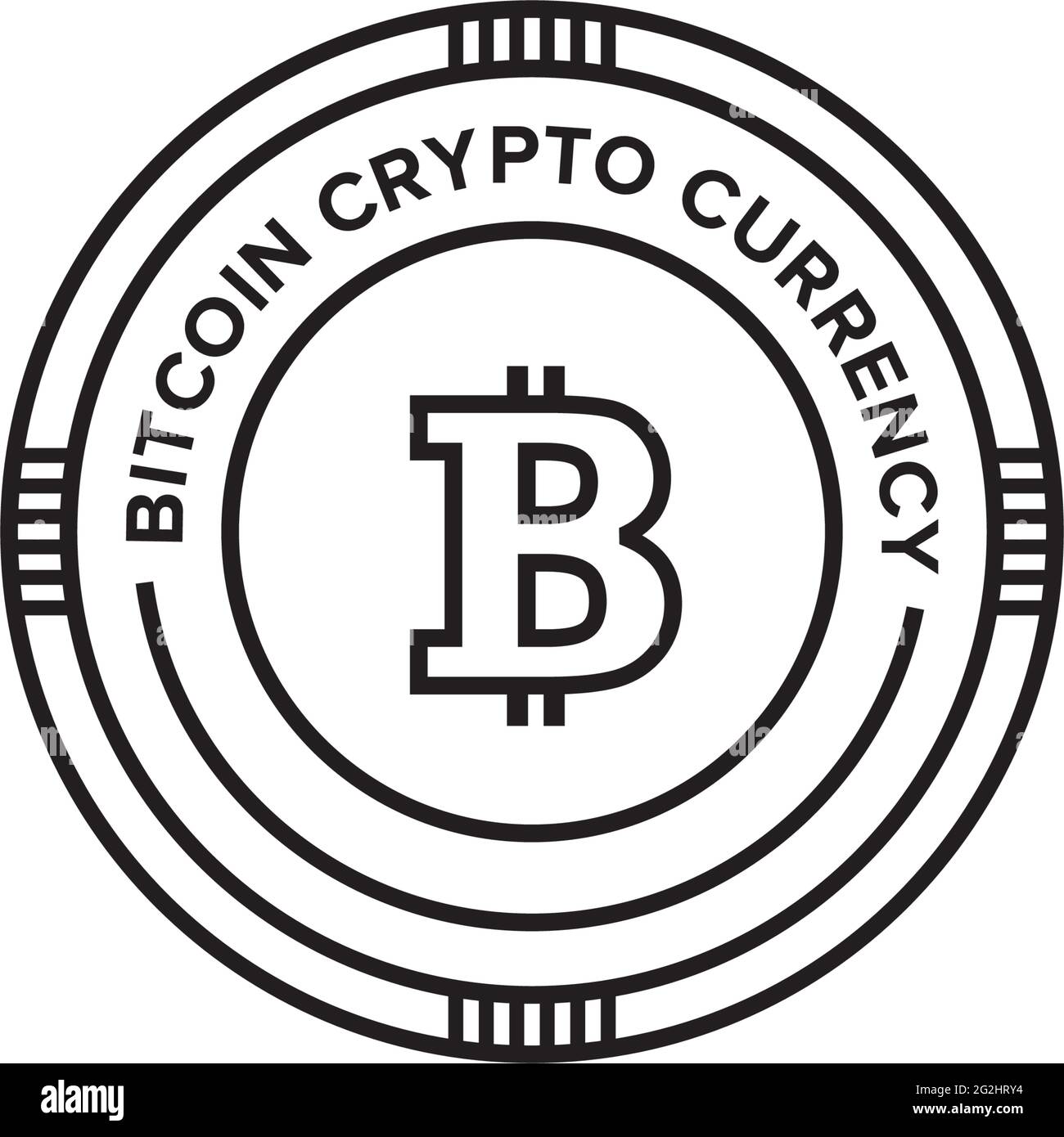 Bitcoin Logo Stock Vector Images - Alamy